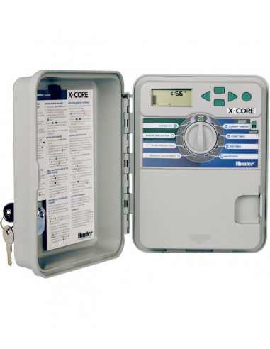 PROGRAMADOR RIEGO HUNTER XC-401-E EXTERIOR 4 ESTACIONES.
